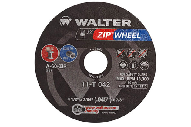 Walter Surface Releases New Zip Wheel™ Cut-Off Disc