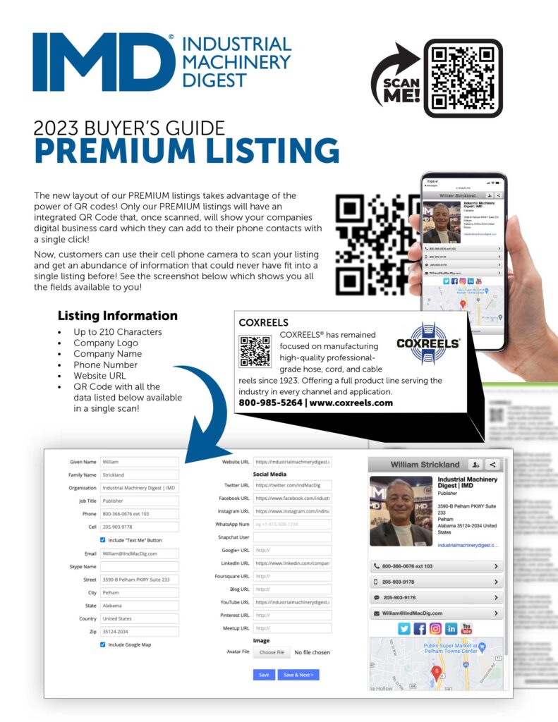 QR Code Intake Form - IndMacDig | Industrial Machinery Digest